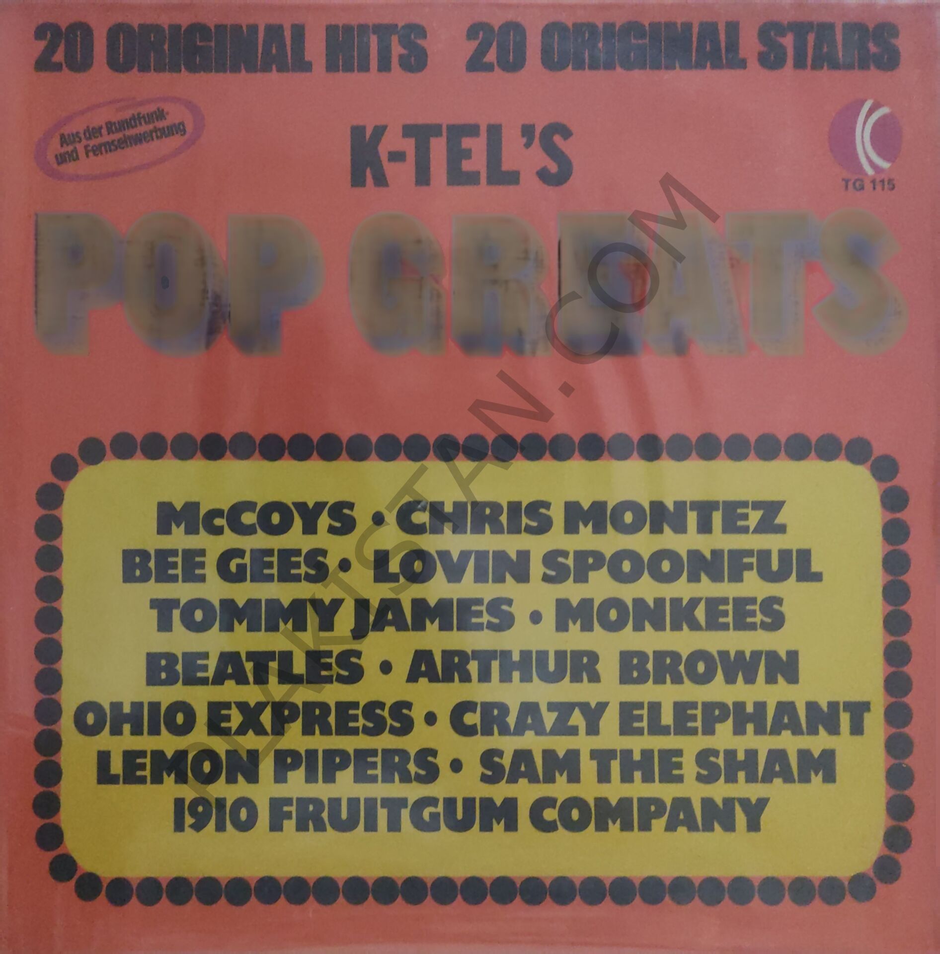 K-Tel's Pop Greats LP PLAK